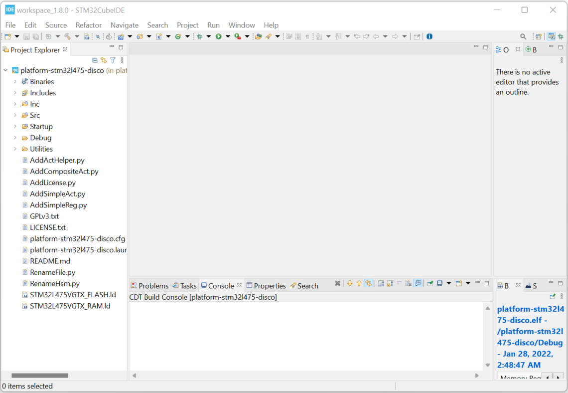Setting up the New STM32CubeIDE Gallium IO